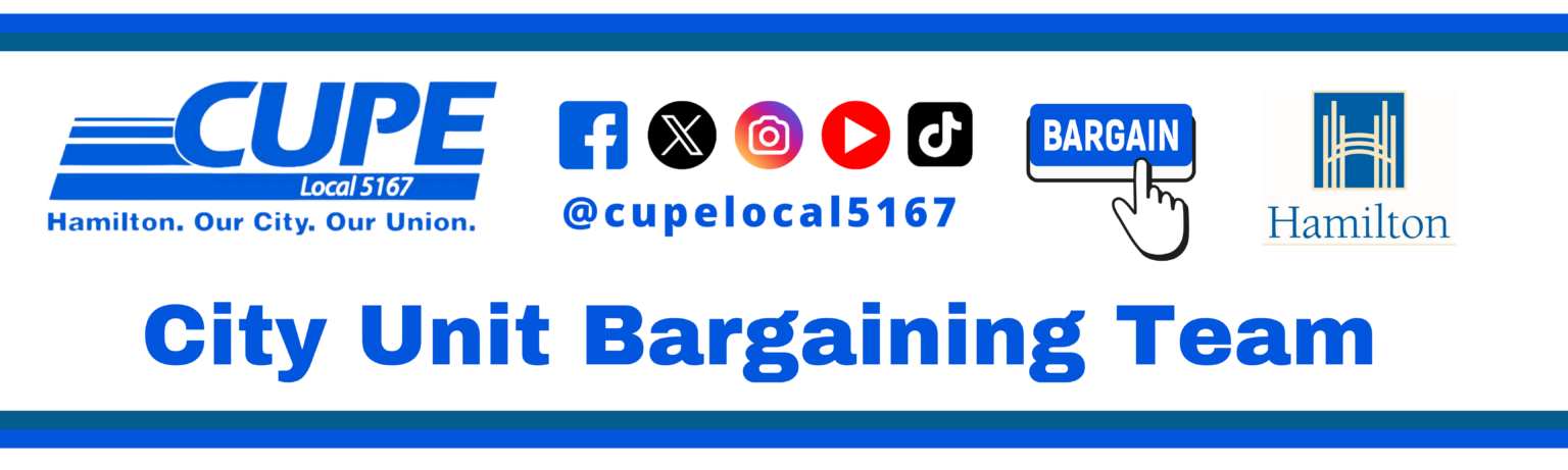 Hamilton. Our City. Our Union. - CUPE Local 5167